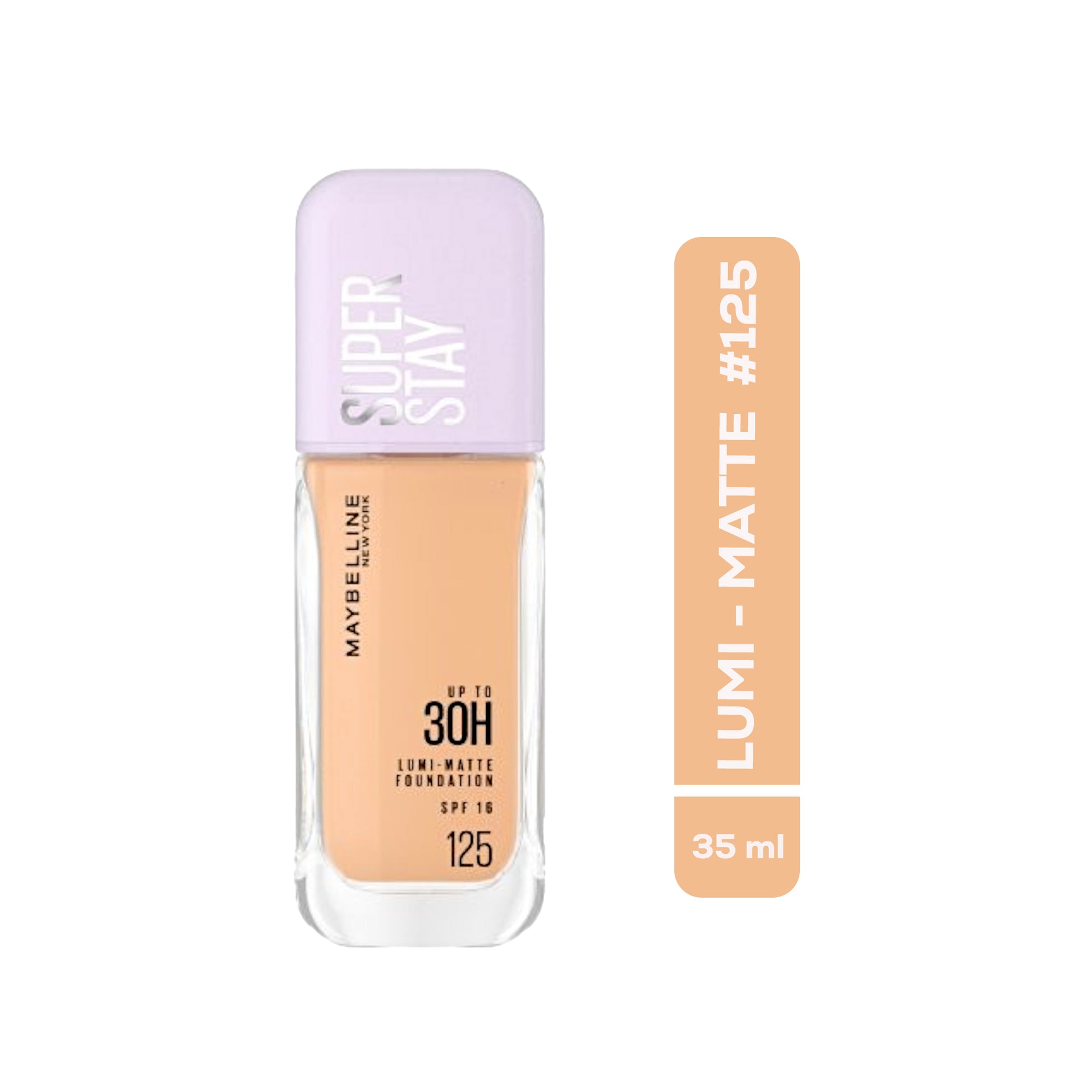 Base Maybelline Super Stay Up To 30H Lumi-Matte Nro. 125 Found — Amarket