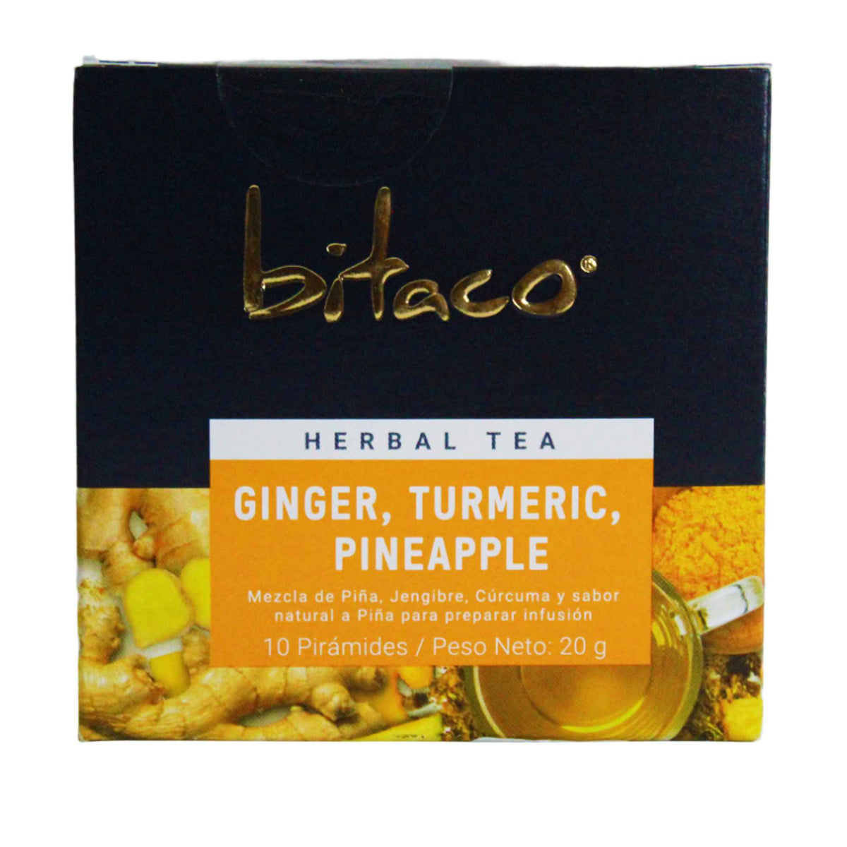 Té Herbal Bitaco Jengibre Cúrcuma Piña X 10 Bolsitas — Amarket