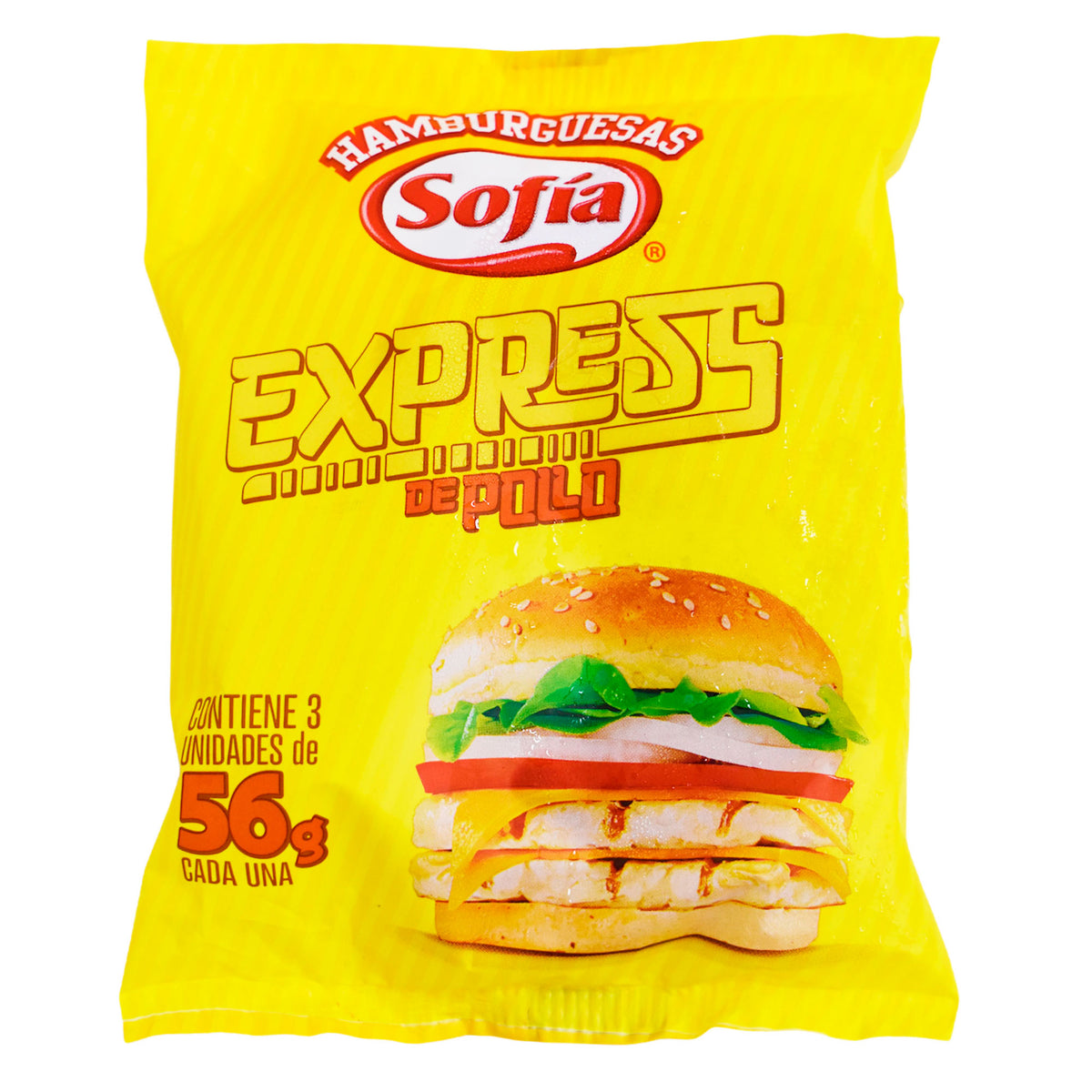 Hamburguesa Sofía 56 Pollo Express 3 Unidades — Amarket