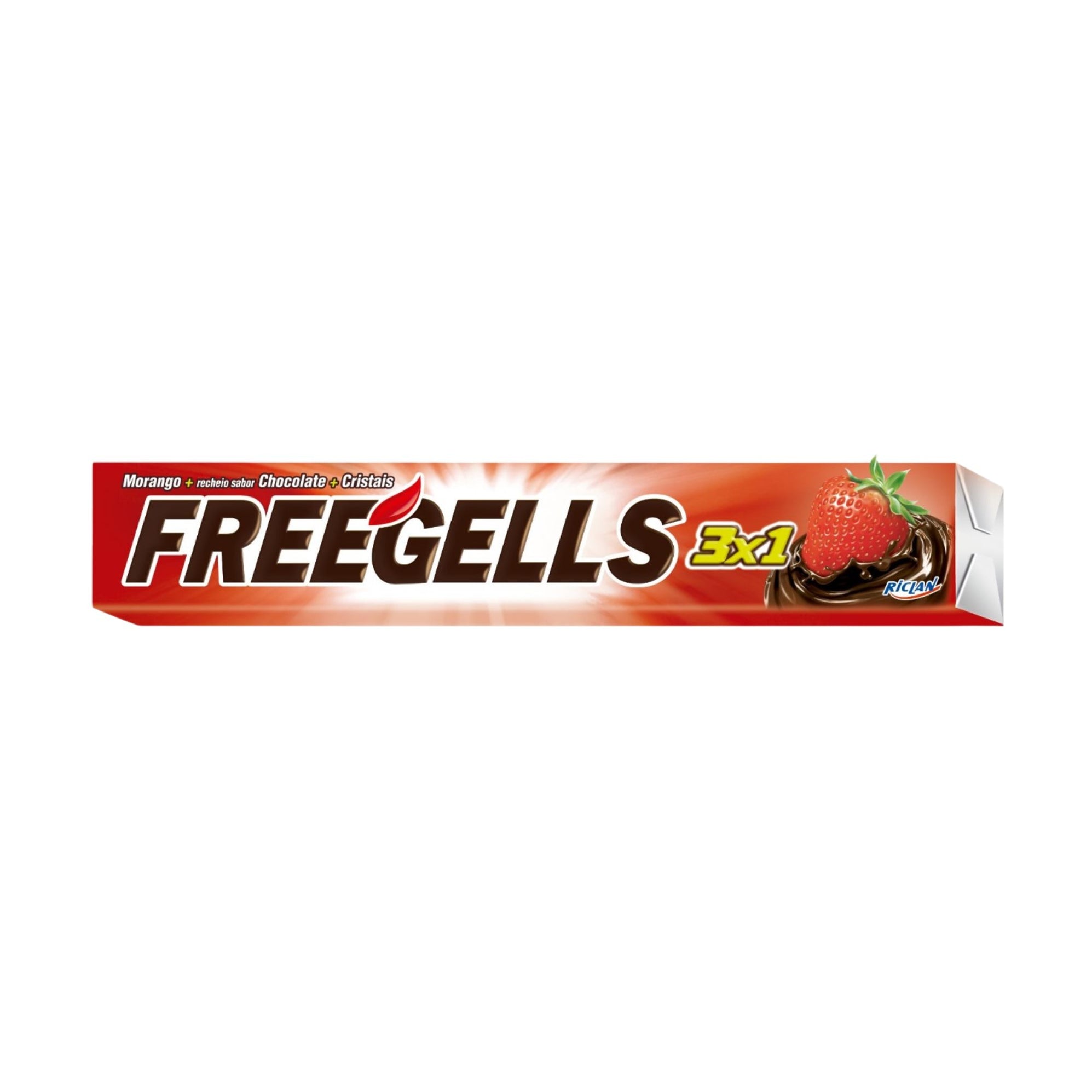 Pastilla Freegells Sabor Menta Frutilla Chocolate X 27.6G — Amarket